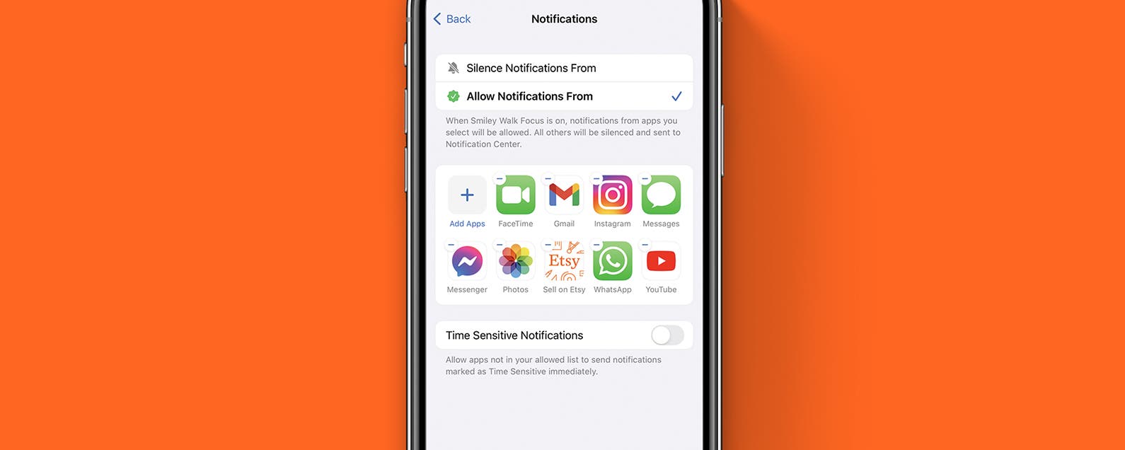 How to Allow or Silence People & Apps in a Focus Mode