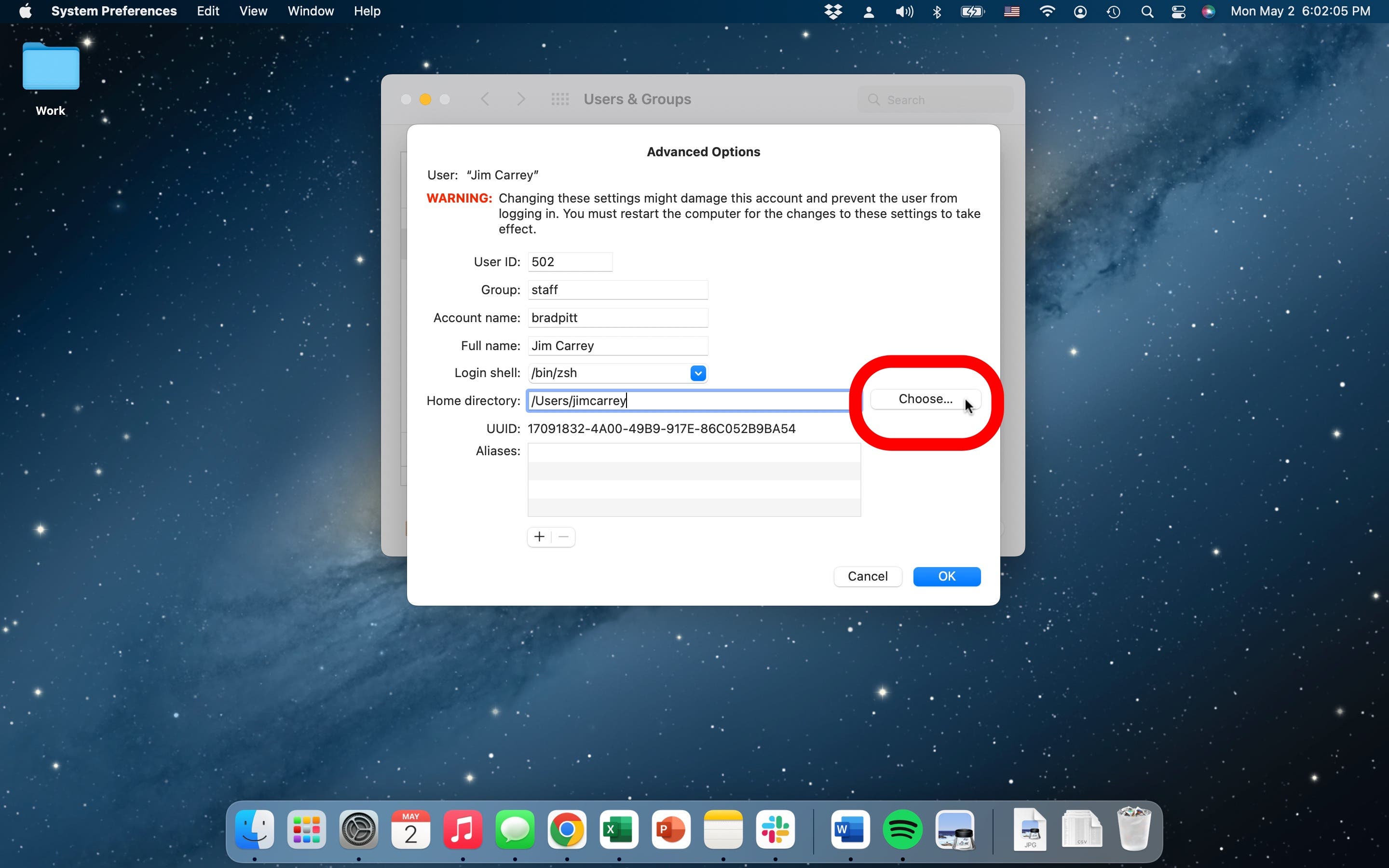 Gehören Fähre Trojanisches Pferd change admin name on mac Skulptur Futter Gefrierschrank