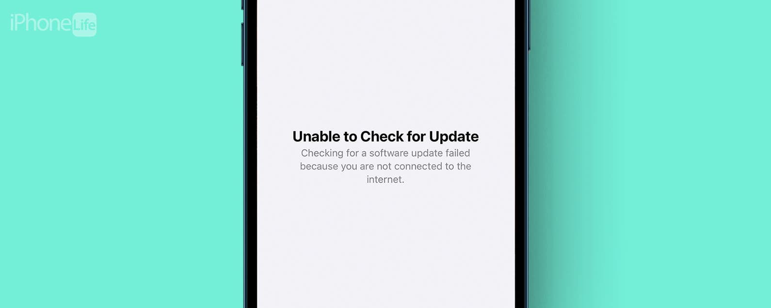 Solved: iPhone Unable to Check for Update