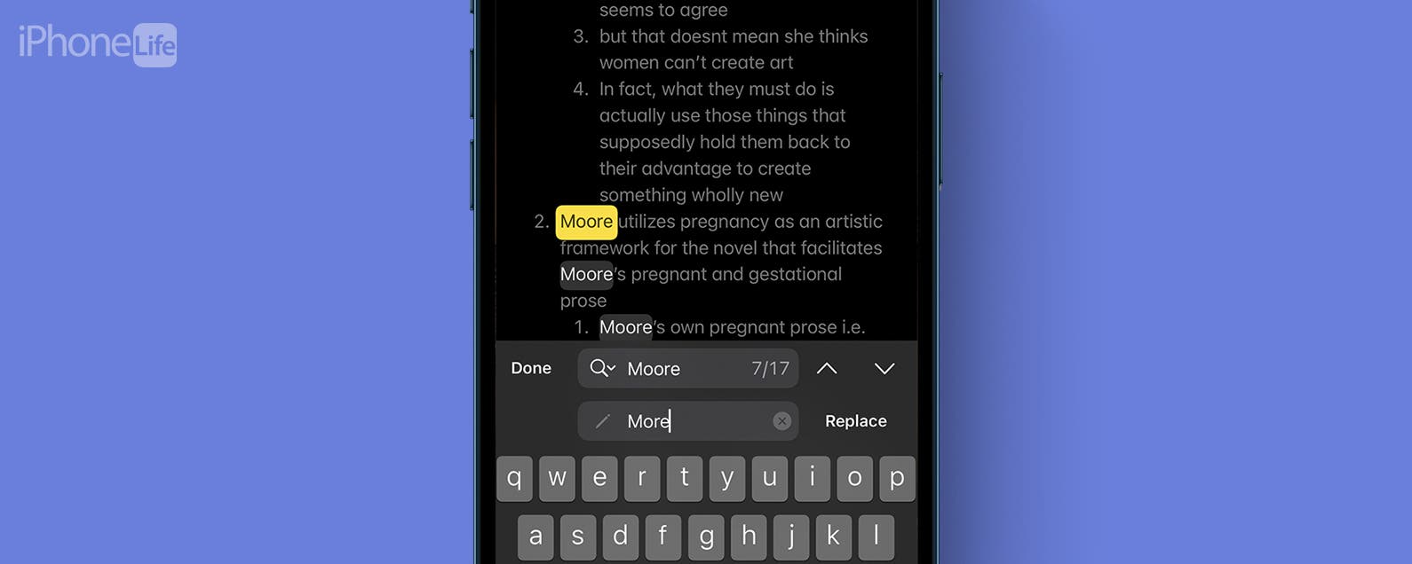 How to Use Find & Replace in the Notes App | www.iphonelife.com