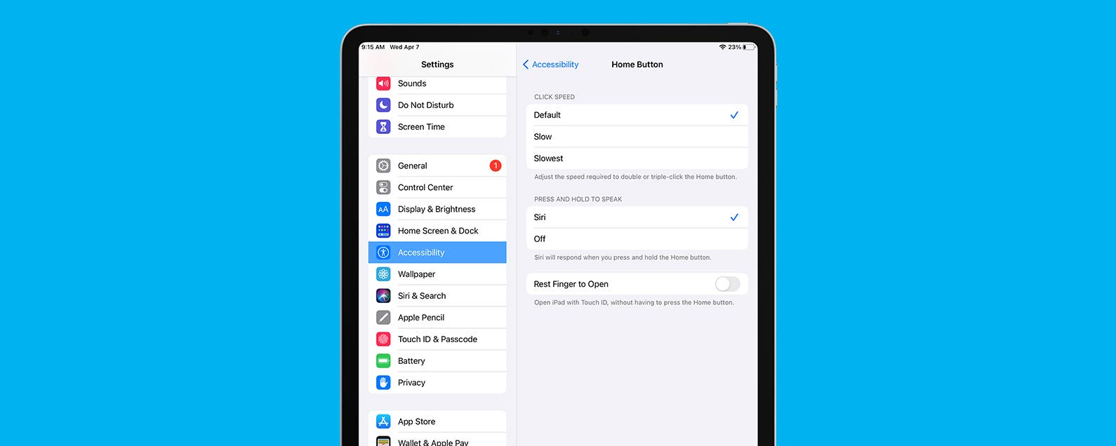 How to Customize Your iPad's Home Button Settings