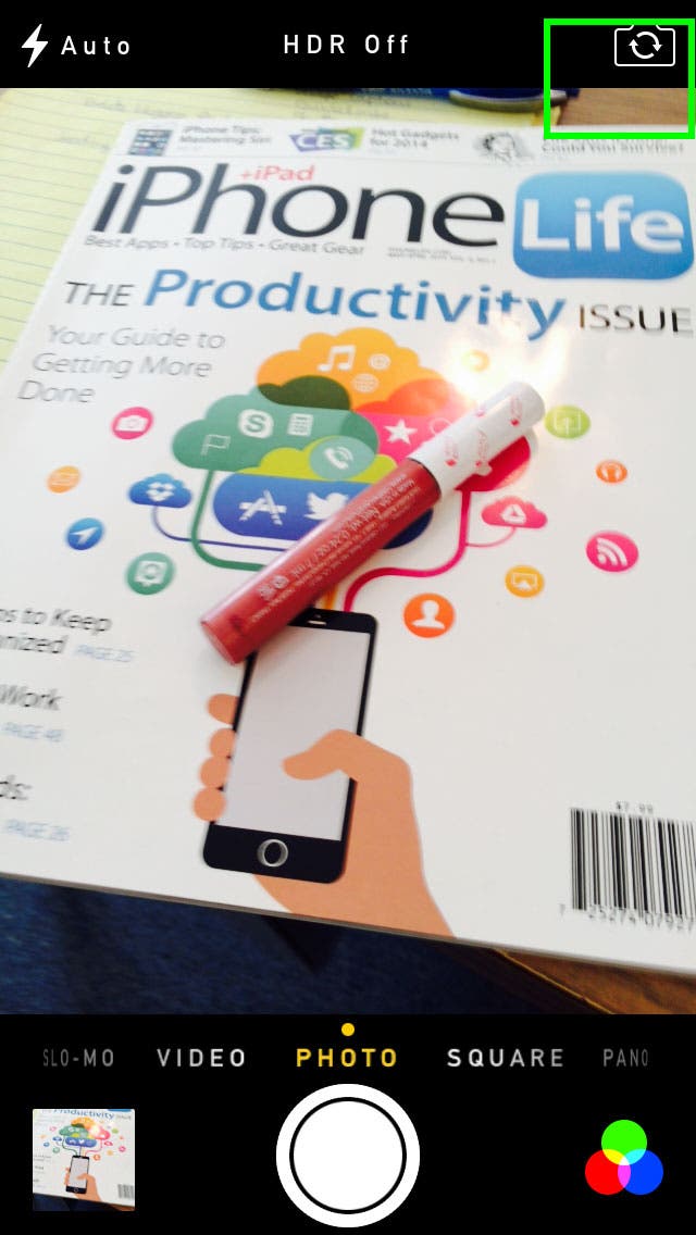 Tip of the Day: Use Your iPhone as a Mirror | iPhoneLife.com