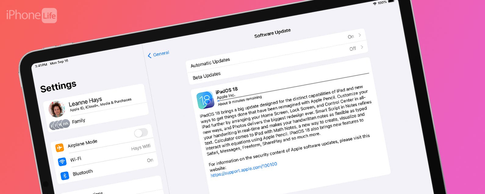 How to Update Your iPad to iPadOS 18