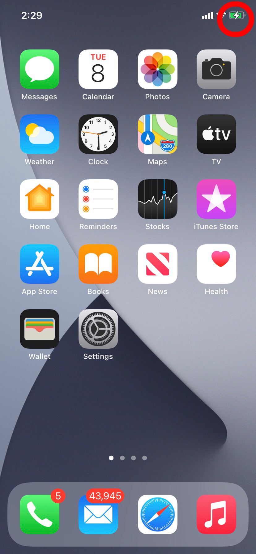 Iphone Battery Charging Icon