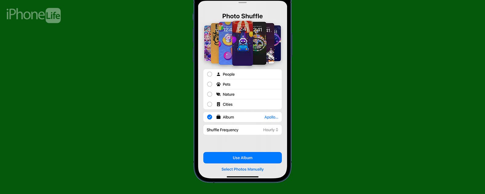 Use Photo Shuffle to See a Specific Album