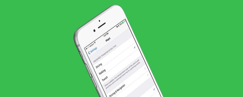 How to Change Your Default Transportation Mode in Maps