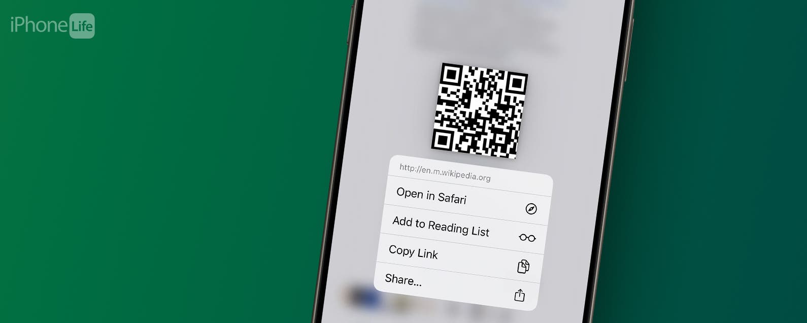 Scan a QR Code on Your iPhone in Text or Email