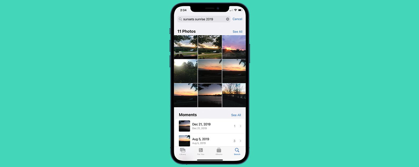 How to Find a Picture in the Photos App with Multiple Search Terms