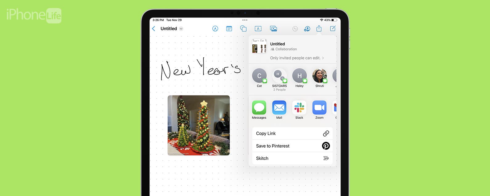 How to Share a Board on Freeform on iPad for Collaboration