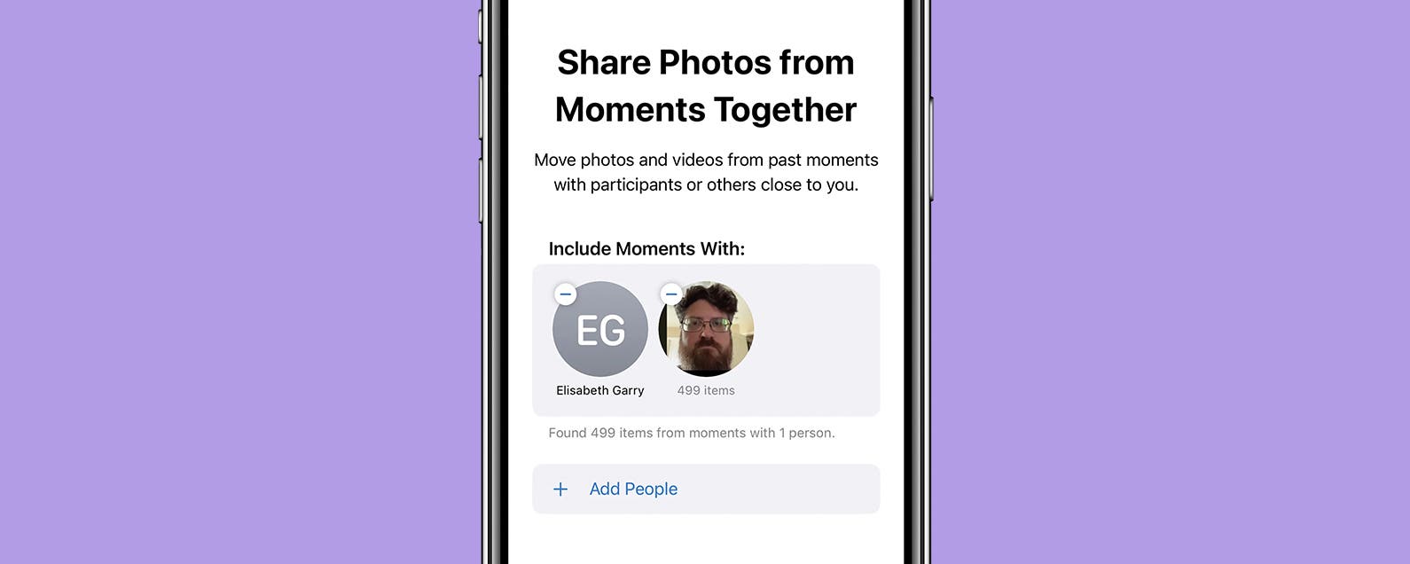 How to Share Only Photos of Specific People in Shared Photo Library