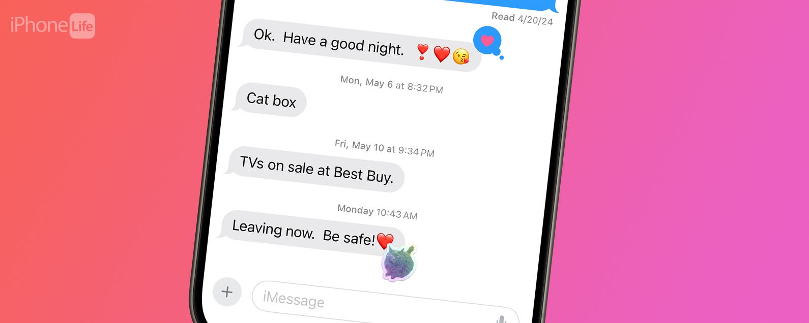 How to Respond to a Text with a Sticker on iMessage