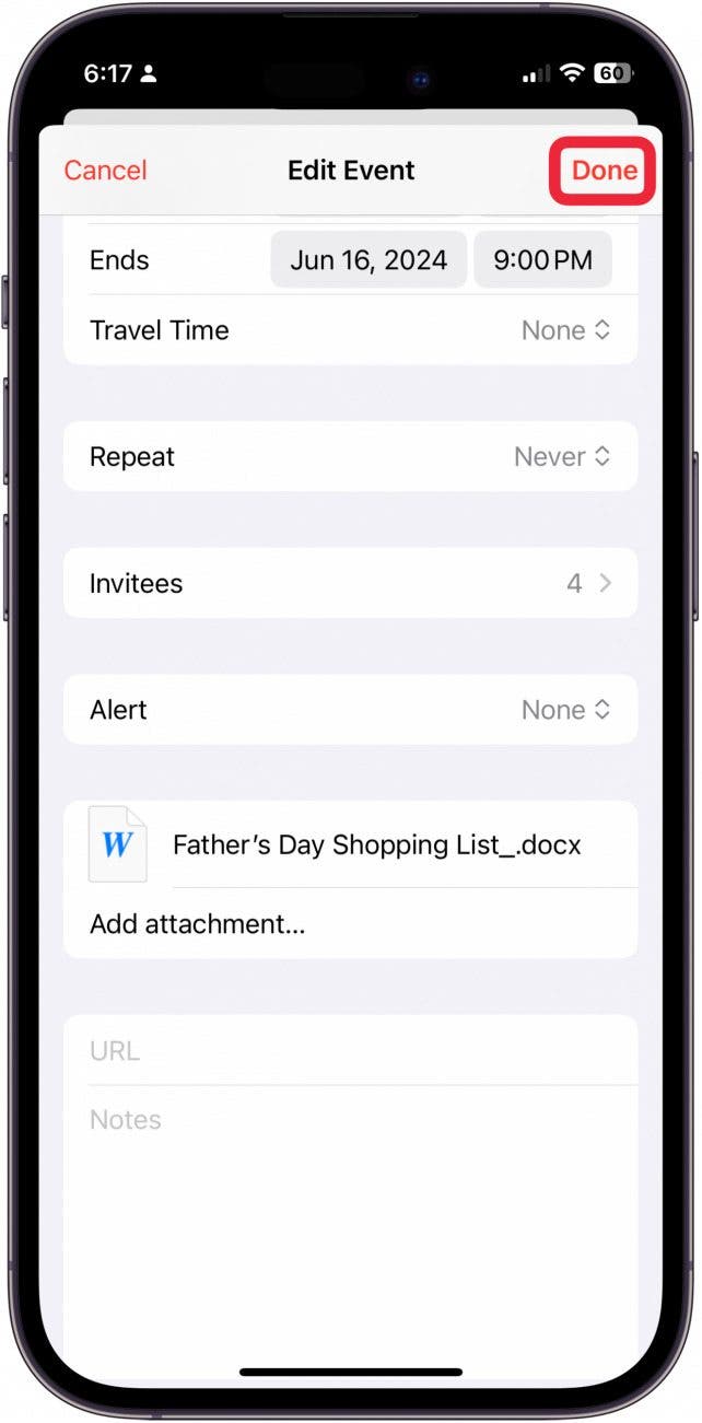 How to Add an Attachment to a Calendar Event
