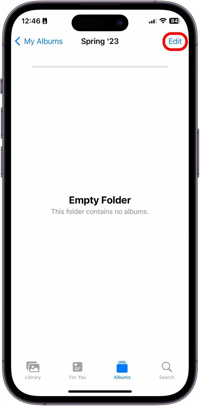 How to Make Folders for Photo Albums on iPhone