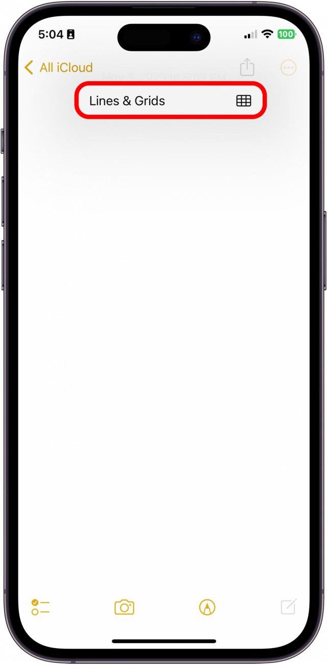 How to Add Lines & Grids to Notes