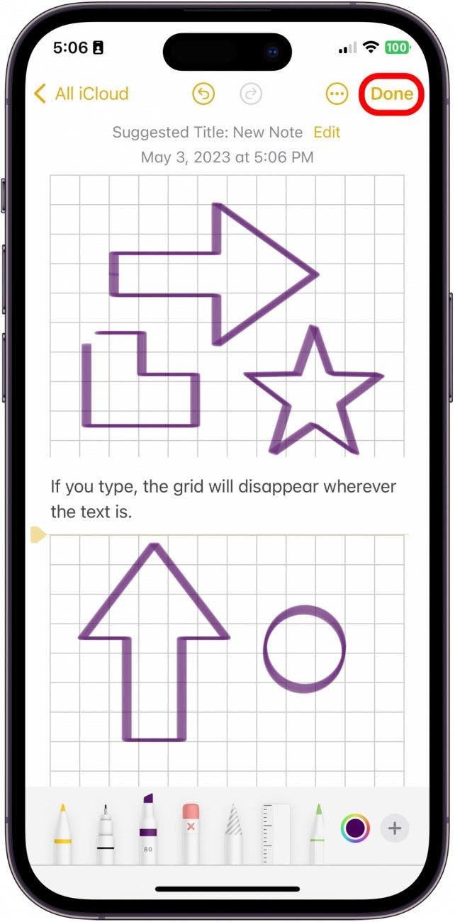 How to Add Lines & Grids to Notes