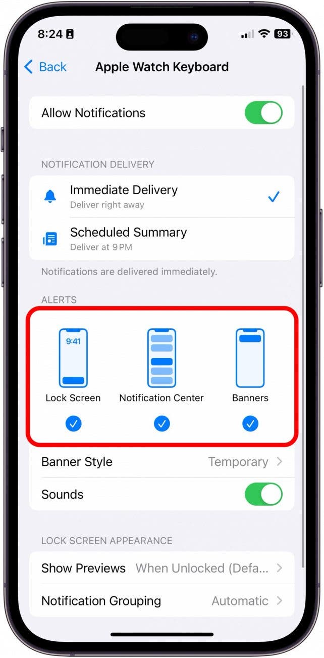 How to Turn Off Apple Watch Keyboard Notification