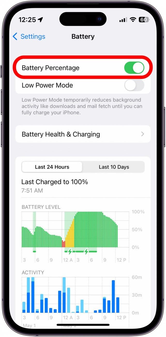See Your Battery Percentage at a Glance | www.iphonelife.com
