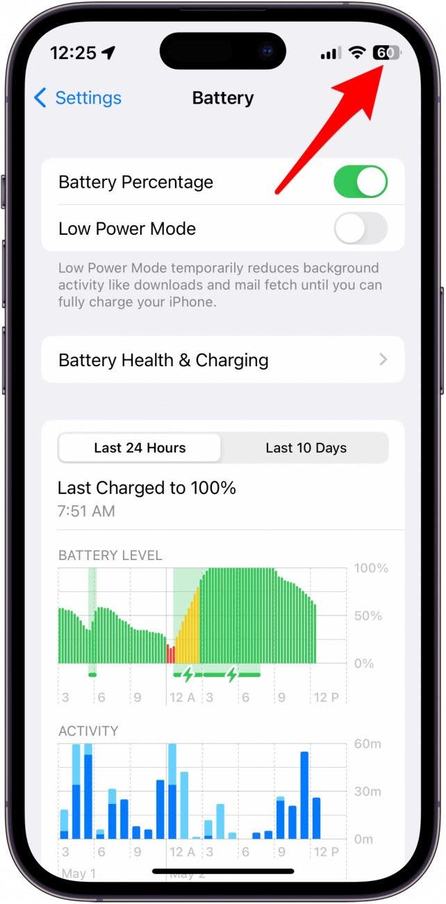 See Your Battery Percentage at a Glance | www.iphonelife.com
