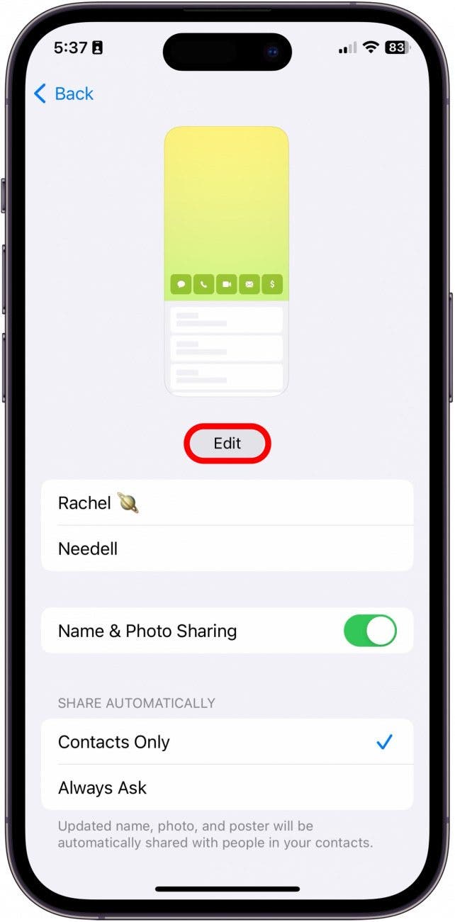 How to Create and Customize Contact Posters on iPhone
