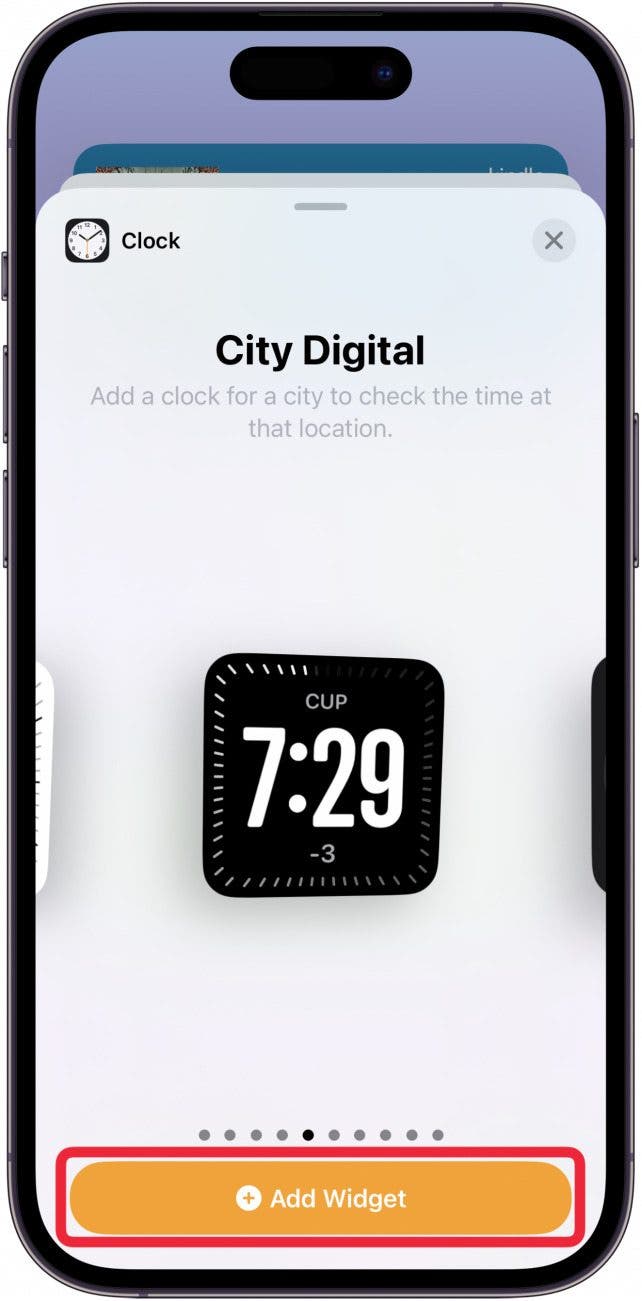 How to Get the Digital Clock Widget on iPhone
