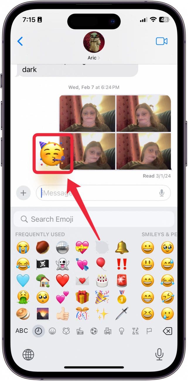 How to Drag Emojis in iMessage