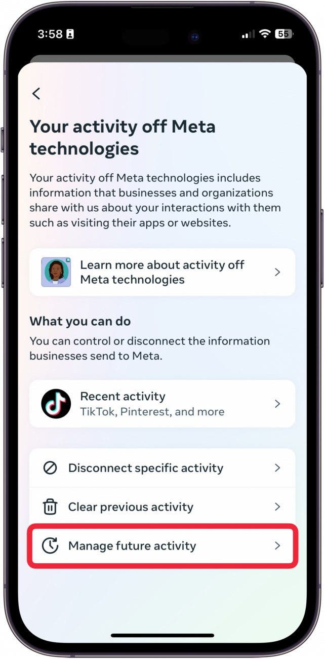 How to Control Facebook Tracking You on Other Apps