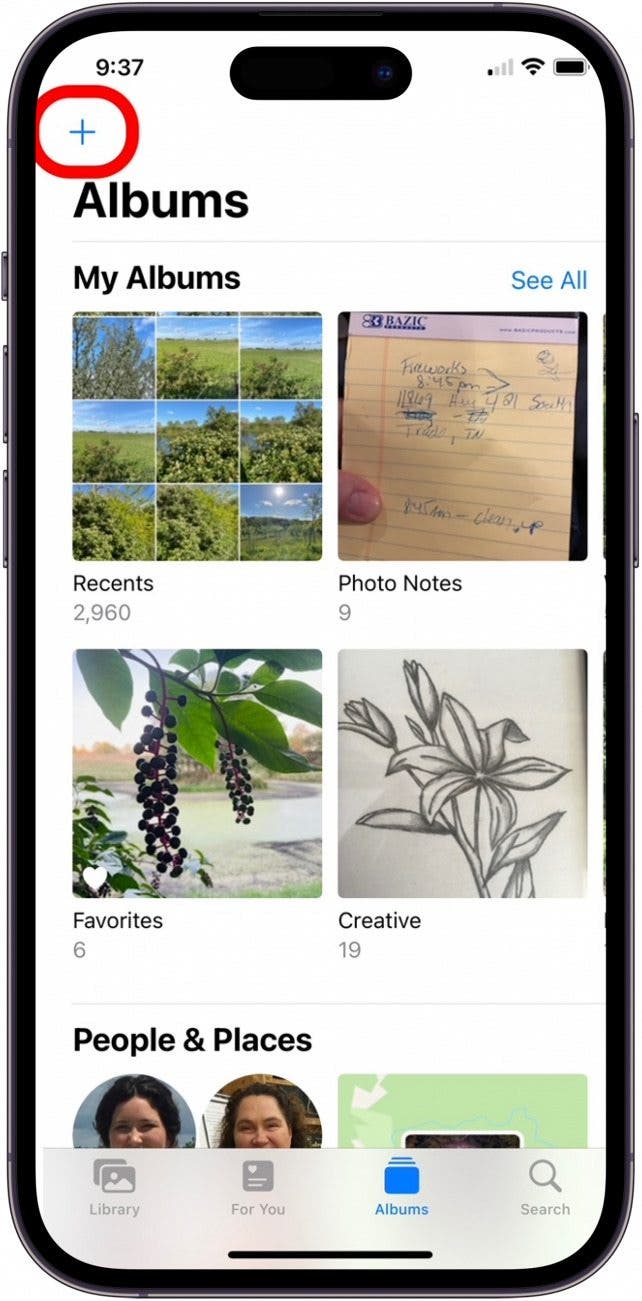 How to Make Folders for Photo Albums on iPhone