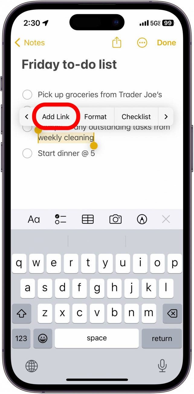 How to Link Notes Together on iPhone