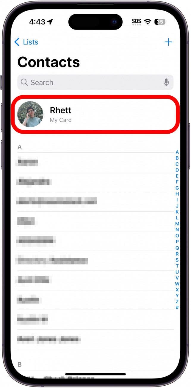 Turn Off Name & Photo Contact Sharing