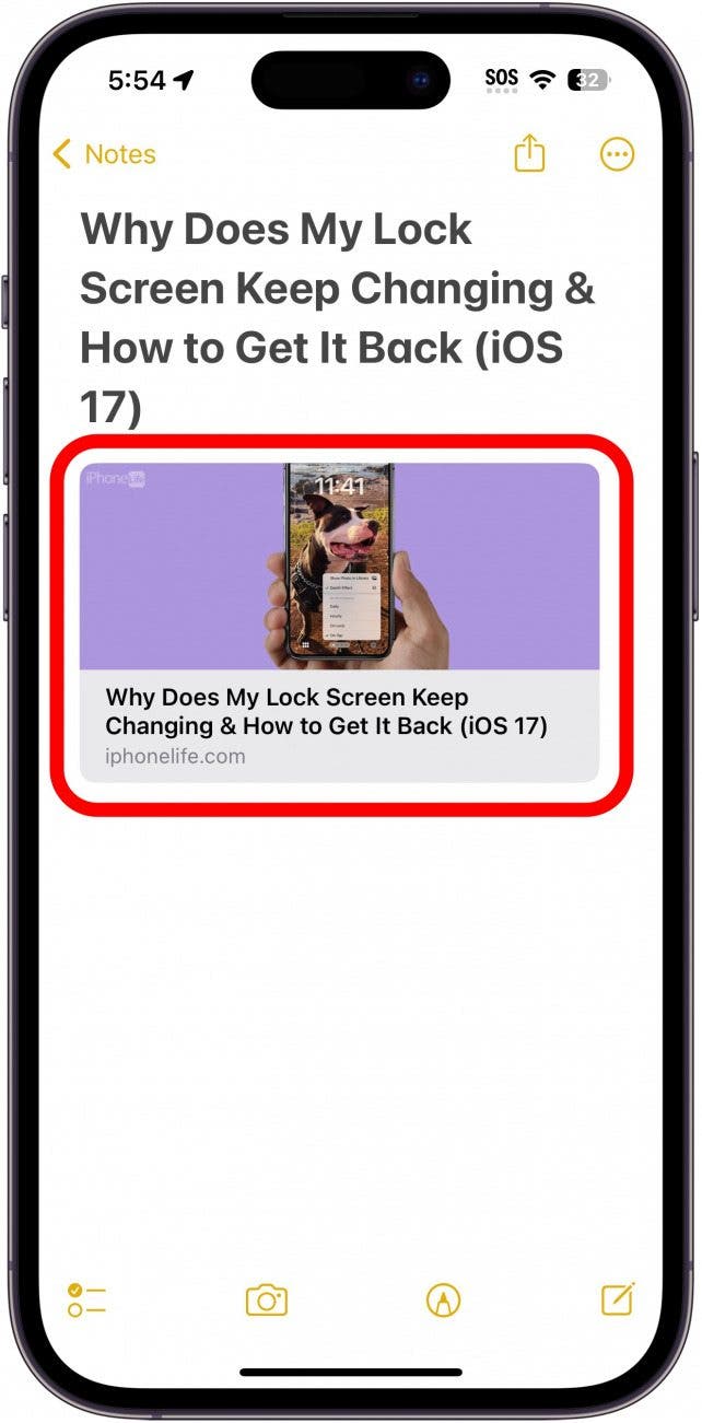 How to Share a Website to Notes