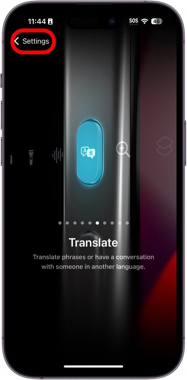 Use iPhone 15 Pro Action Button to Translate