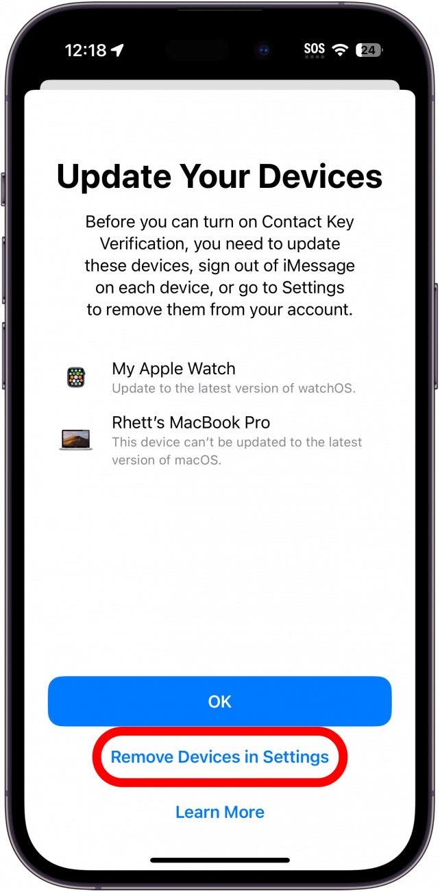 iMessage Contact Key Verification Explained