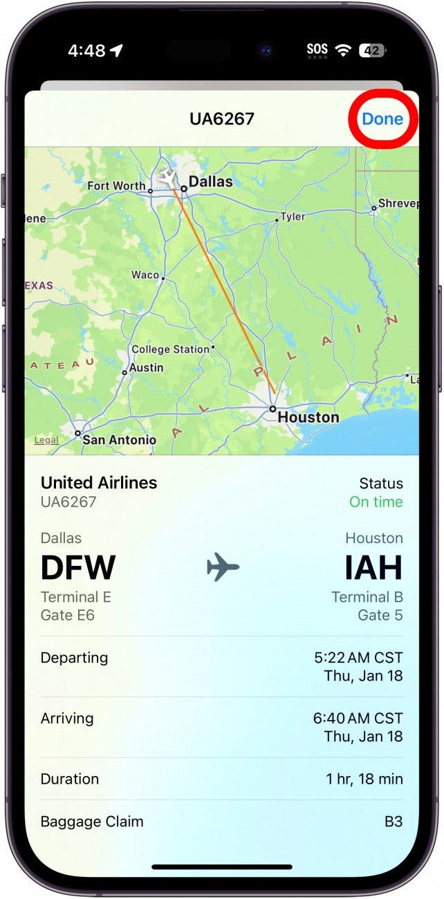 Easily Look Up Flight Info from a Text Message