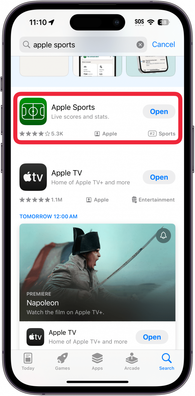 Check Out Apple’s New Sports App