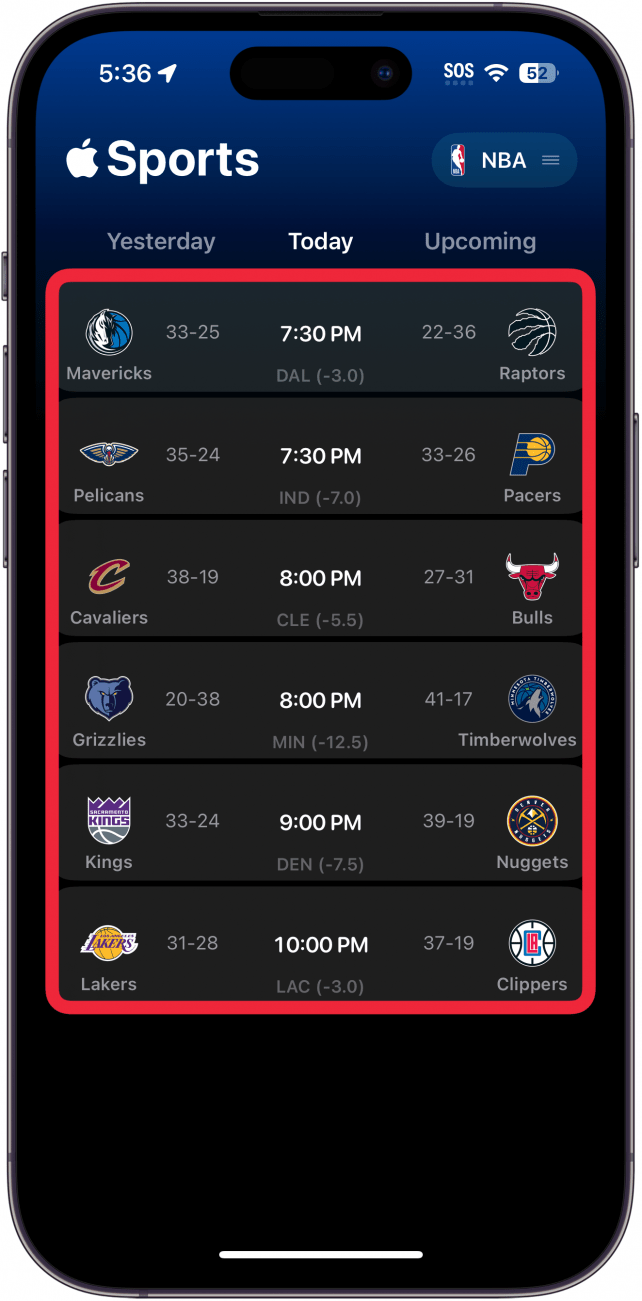 Check Out Apple’s New Sports App