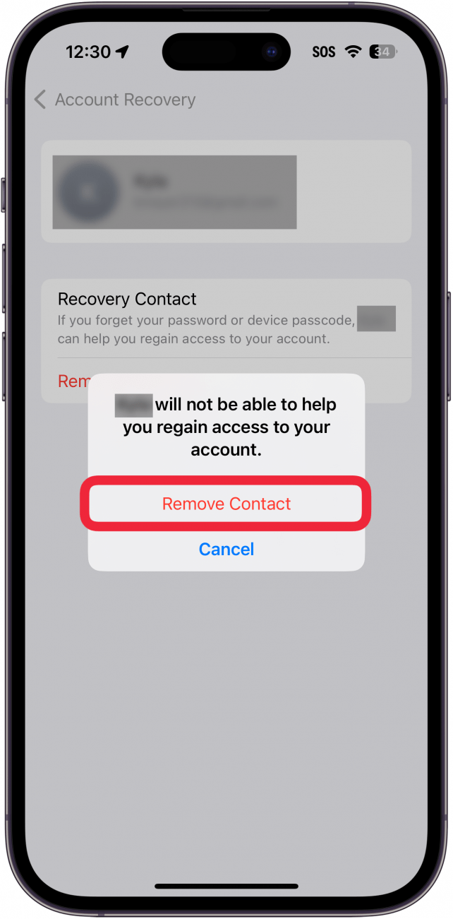 Add or Remove Recovery Contacts from Your Apple ID