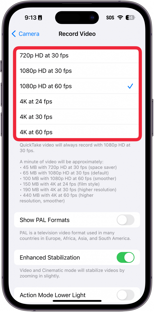 How to Change Video-Recording Resolution on iPhone