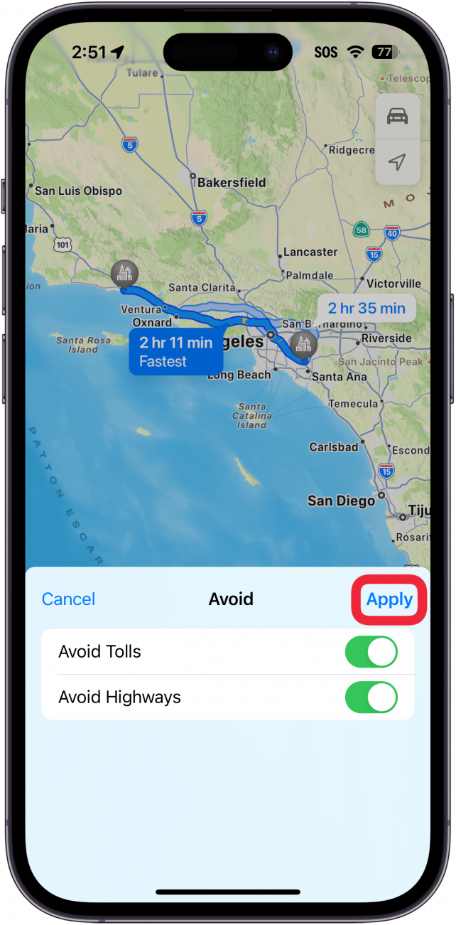 The Easiest Way to Avoid Tolls & Highways in Apple Maps