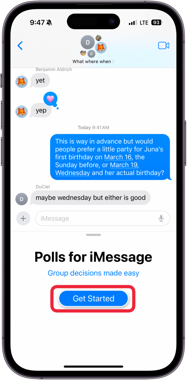 How to Create Your Own Poll in iMessage Group Chats