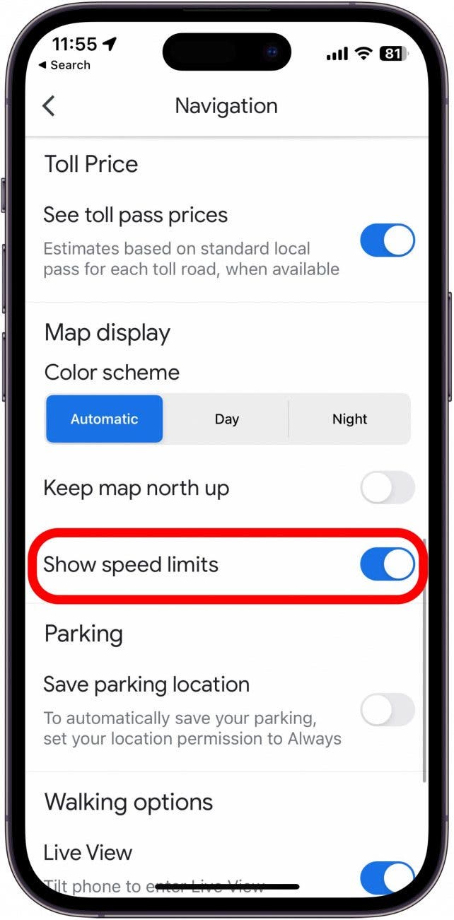 How to Enable Google Maps Speed Limit