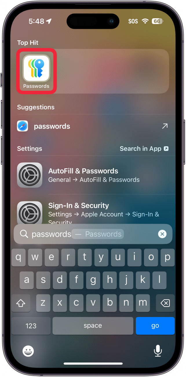 Sort Your Passwords in the Passwords App (iOS 18)