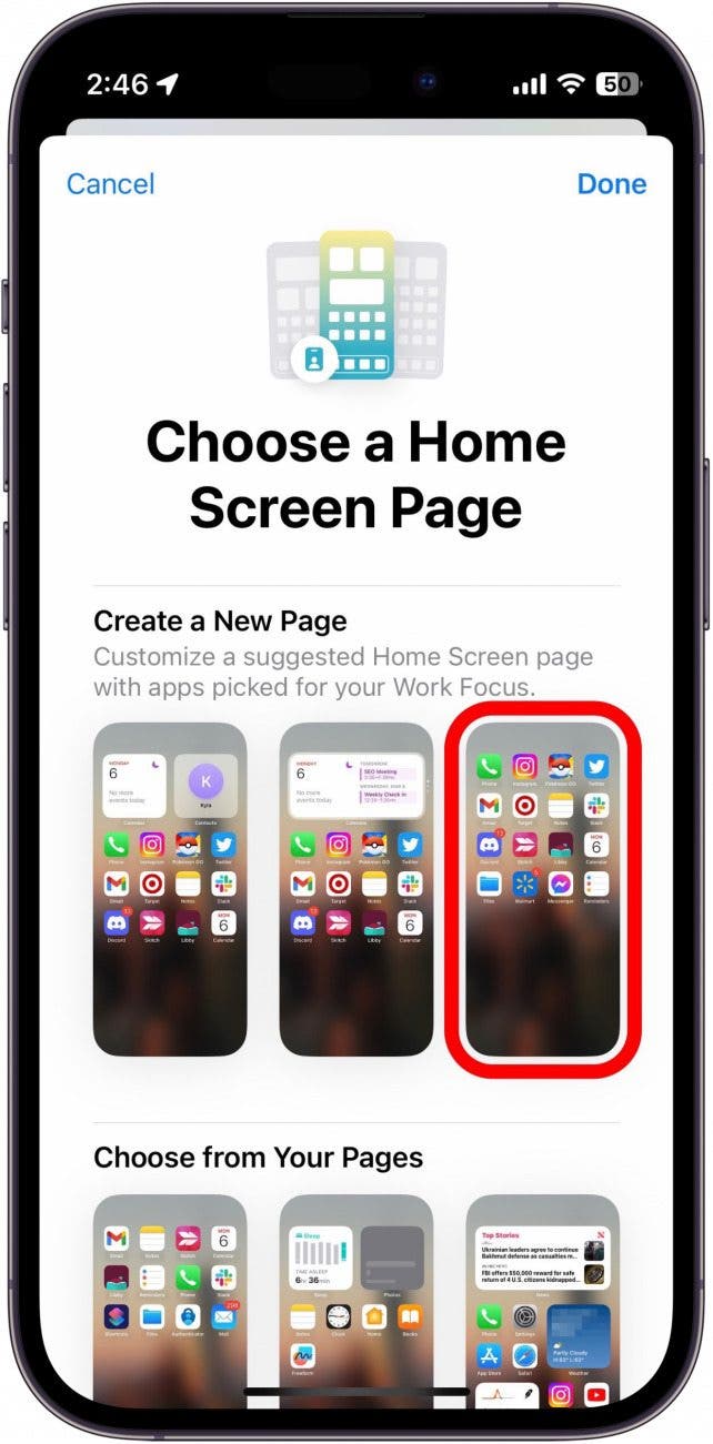 How to Set a Different iPhone Home Screen Layout at Work