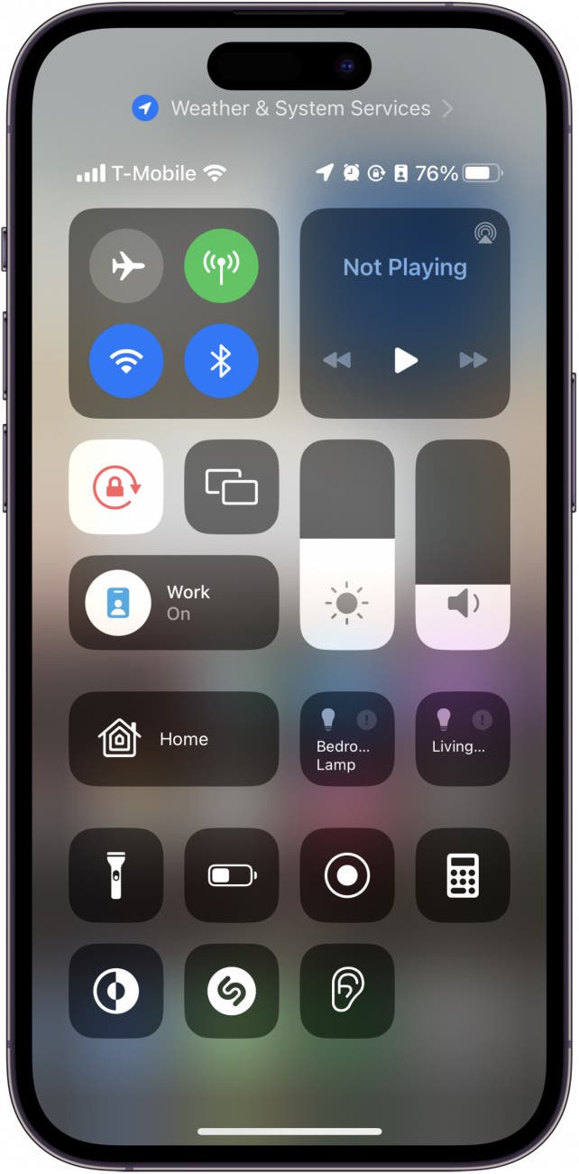 Quickly Access Settings from Your iPhone’s Control Center