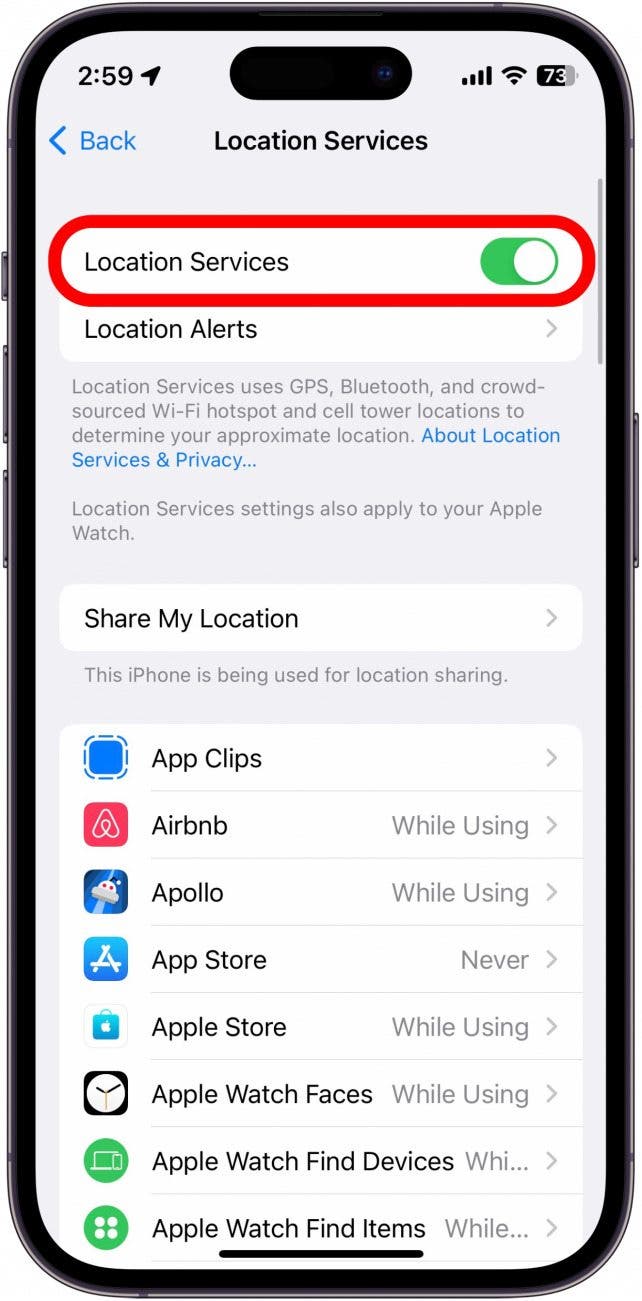 Prevent Apps from Accessing Your Location