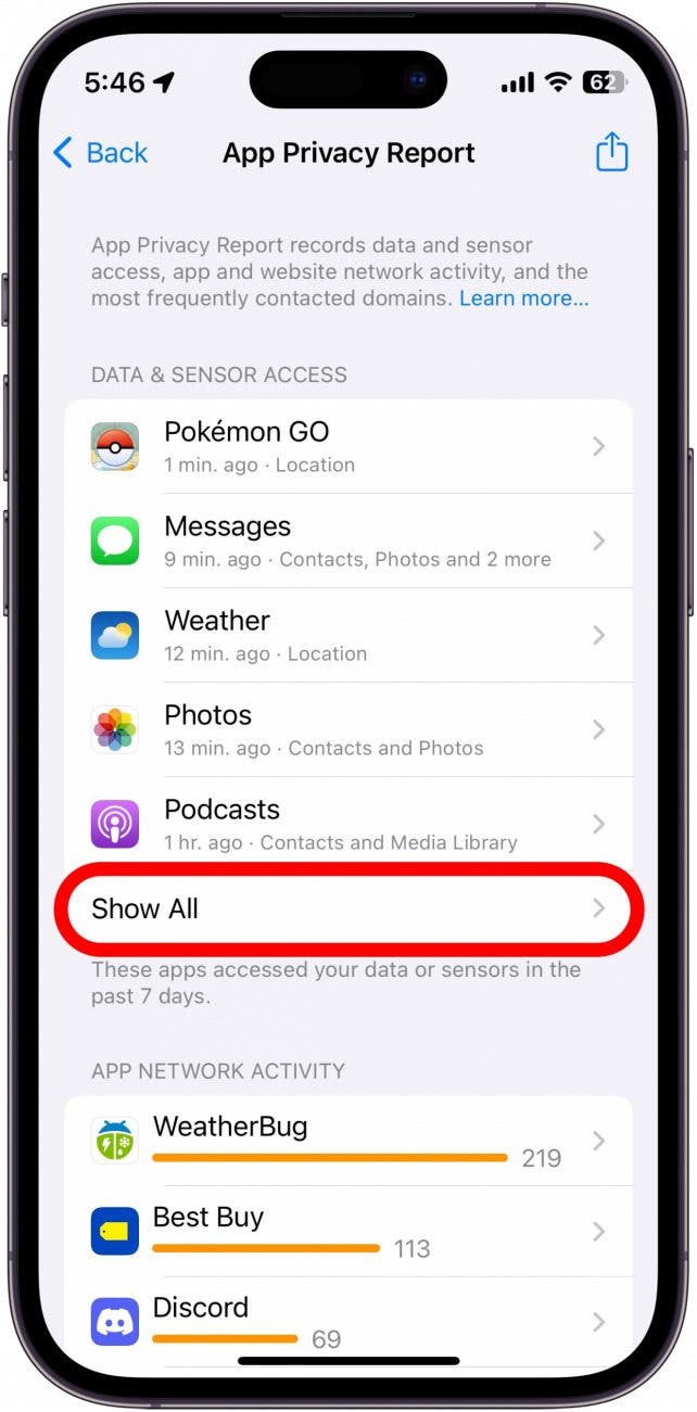 See How Apps Use iPhone Privacy Permissions