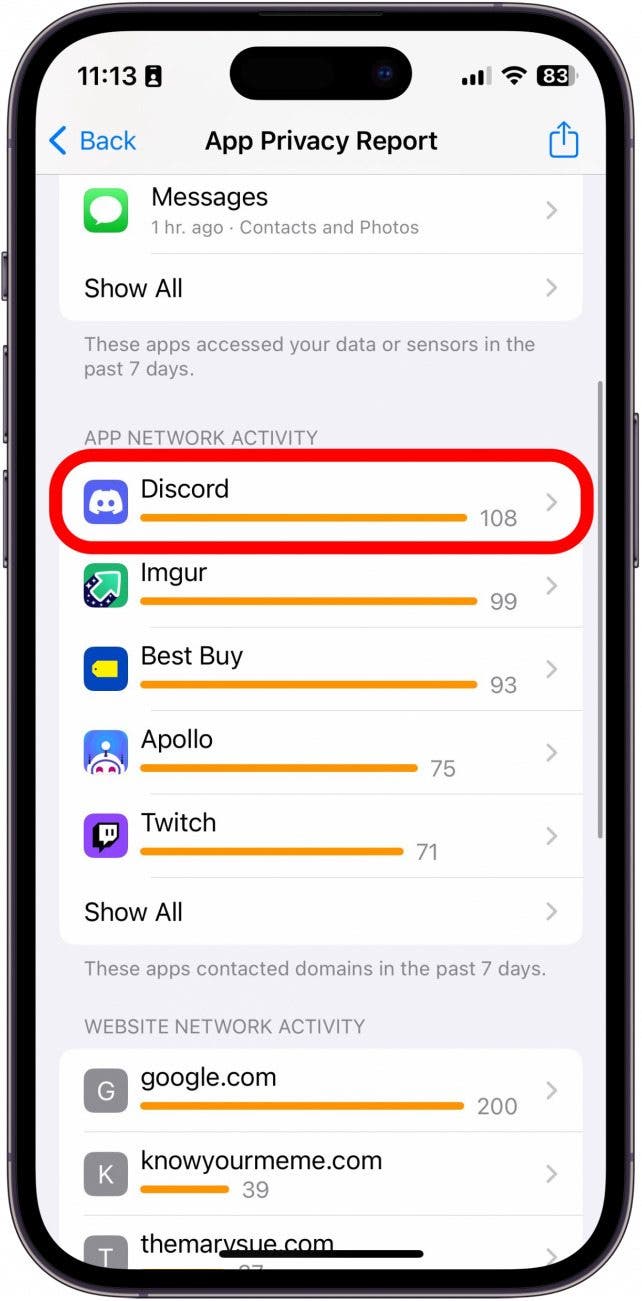 See How Apps Use iPhone Privacy Permissions