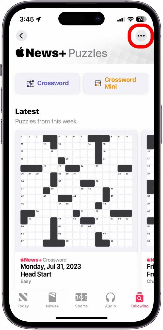 Solve Crosswords in the Apple News App