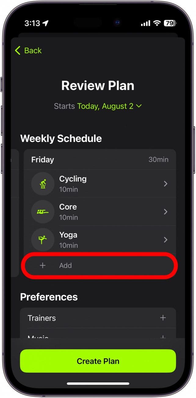 Build a Custom Workout Plan in Apple Fitness+