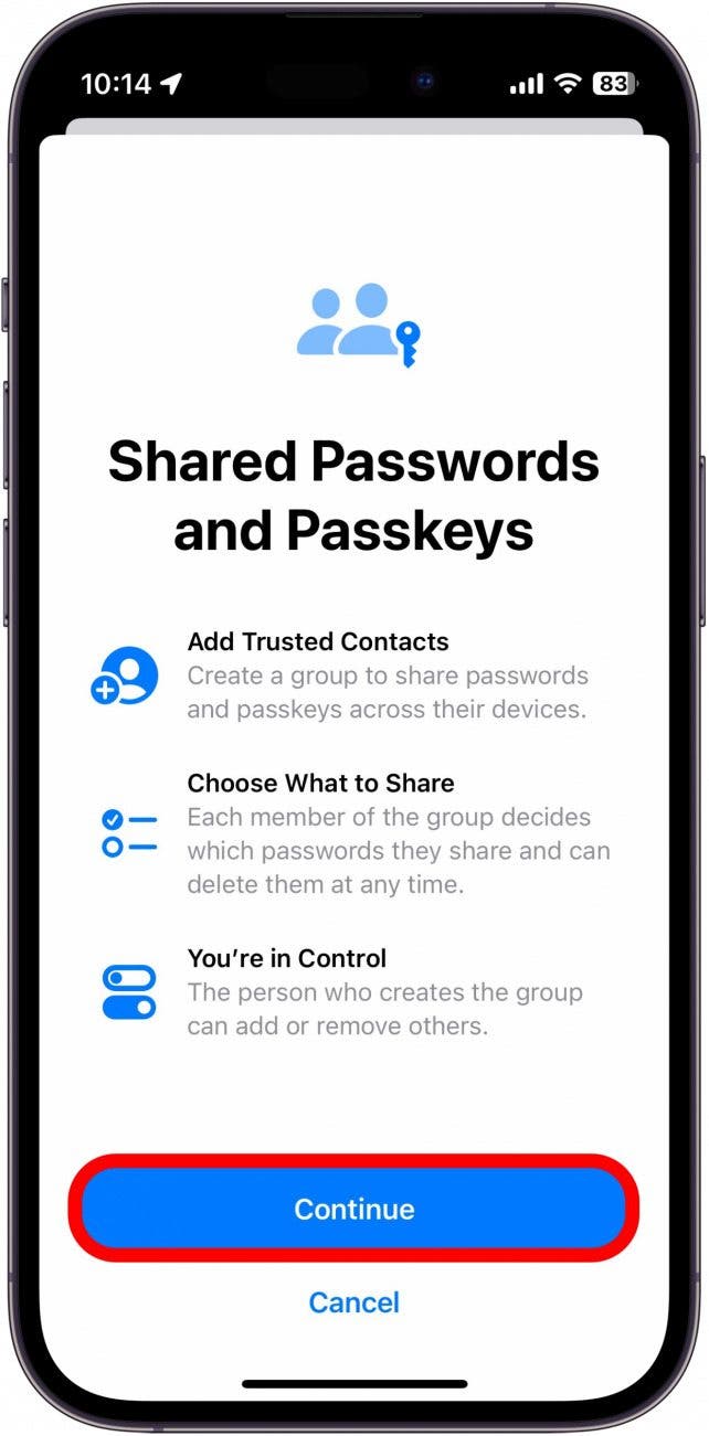 Securely Share Passwords with Friends & Family