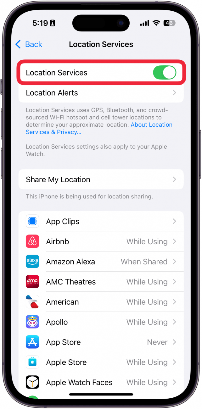 Prevent Apps from Accessing Your Location